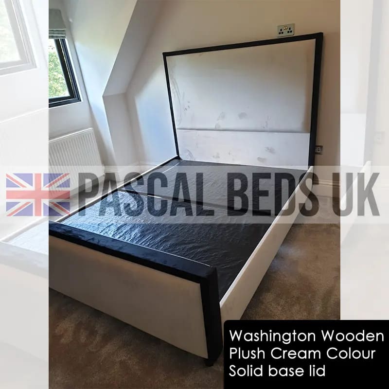 Washington Black Wooden Frame with Black Fabric Covering Edges - PASCAL ...