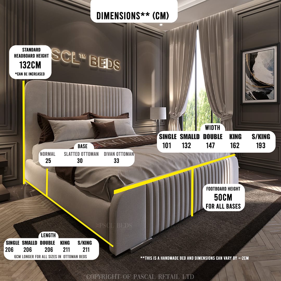 2025 Toronto Lux Bed Frame - PSCL™ Beds - PSCL™