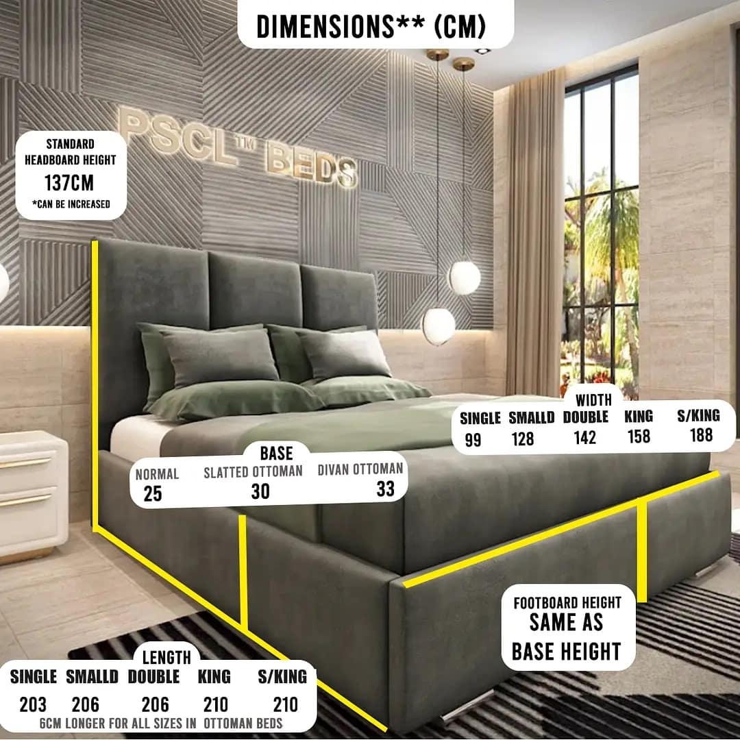 Luxury Beds and Ottoman Bed base -PSCL™ Beds