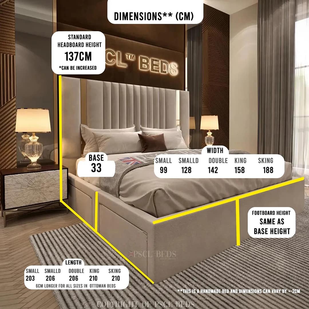 Introducing the 2024 Golden Skyline Storage Bed with optional drawers - PSCL™ Beds