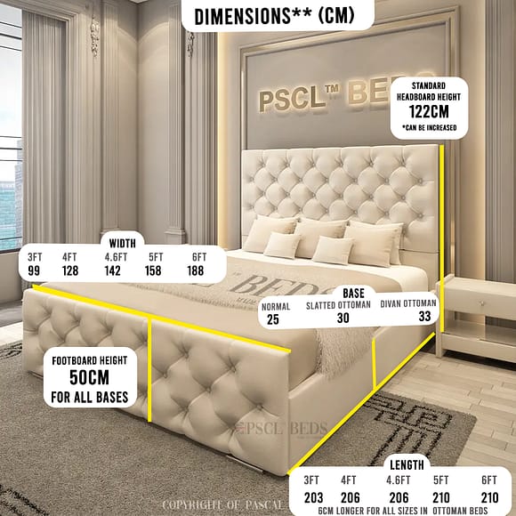 2026 New Monaco Upholstered Bed - PSCL™ Beds - PSCL™